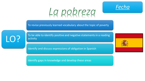 La pobreza // Poverty GCSE / A Level Spanish Revision // Reading ...