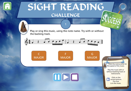 Musical Sight-Reading Number 1 Flute, Oboe And Saxophone | Teaching ...