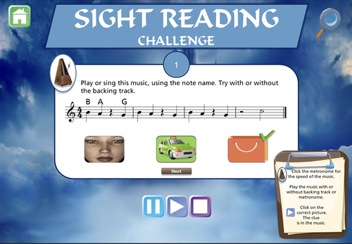 Musical Sight-Reading Number 1 Flute, Oboe And Saxophone | Teaching ...