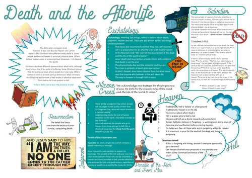 Christianity: Beliefs and Teachings: Death and the Afterlife Learning ...