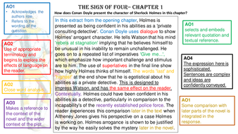 GCSE Sign of Four Conan Doyle Assessment Objectives SQI Paragraph ...