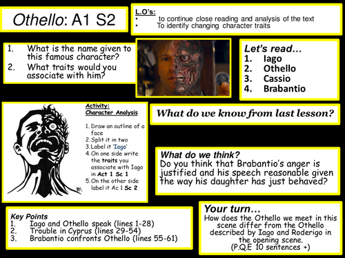 Othello Act 1 Scene 2 | Teaching Resources