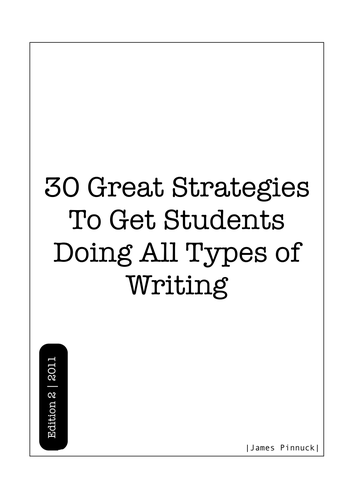 Get Students Writing | Teaching Resources