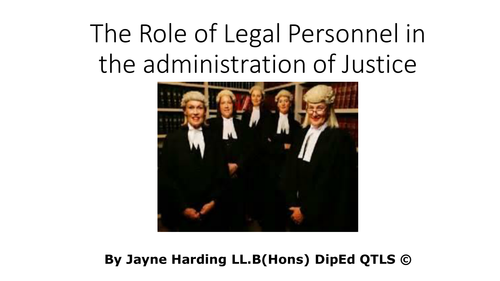 Powerpoint on the Legal Profession | Teaching Resources