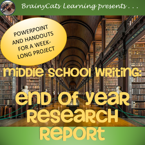 Middle School Writing: End of the Year Research Project | Teaching ...
