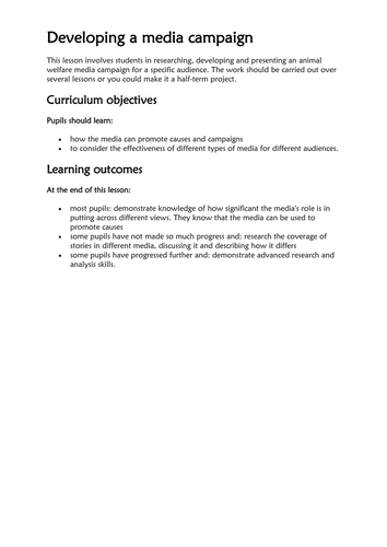 Year 8 PSHE lesson on the Media | Teaching Resources