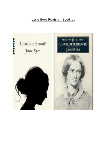 Jane Eyre Revision Booklet | Teaching Resources