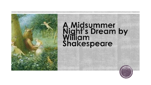 A Midsummer Night's Dream by William Shakespeare Act 2 | Teaching Resources