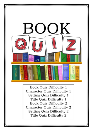 Book Quiz Pack – story, back to school, world book week / day, primary ...