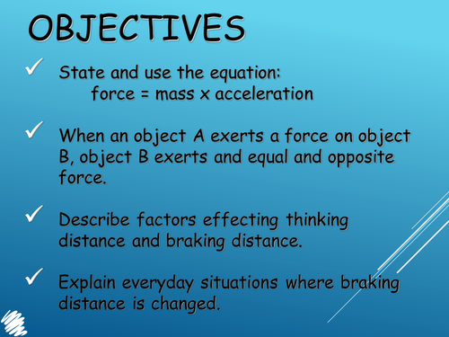Forces, motion and momentum GCSE | Teaching Resources