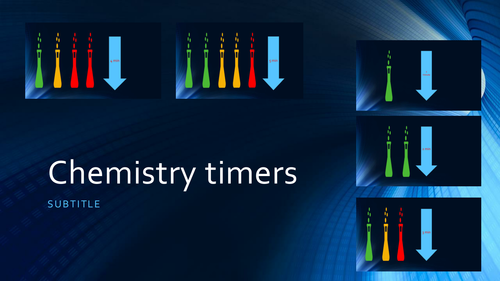 Chemistry themed timers for powerpoint - count down | Teaching Resources