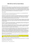 The Signalman - Charles Dickens | Teaching Resources