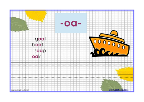 -ee,-oo,-oa,-ou,-ow phonics | Teaching Resources