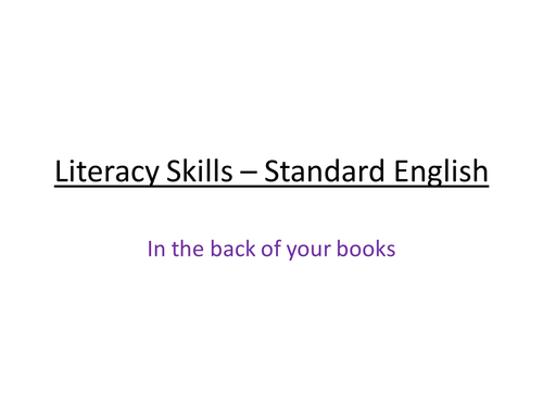 Key Stage 2 SPaG | Teaching Resources