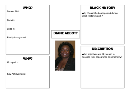 English / Literacy: Poetry Linked To Black History Month (four days ...