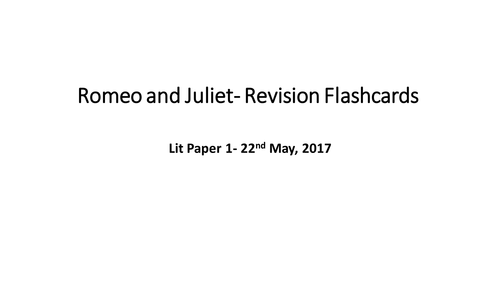Romeo and Juliet revision and character/theme tracking booklet ...
