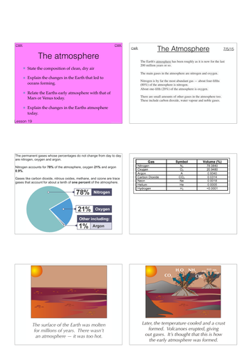 Earth's Early Atmosphere | Teaching Resources