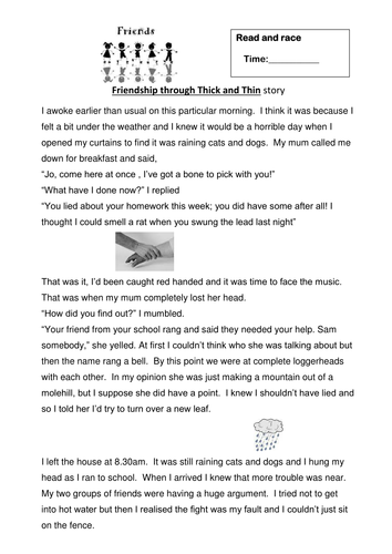 Read and race activity | Teaching Resources