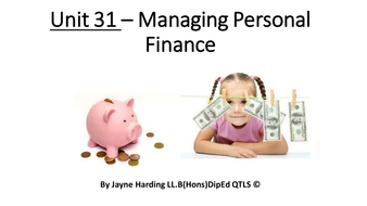 Powerpoint - Introduction on Managing Personal Finances | Teaching ...