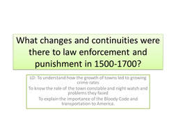 New GCSE Edexcel Crime and Punishment 1000-present:1500-1700: law ...