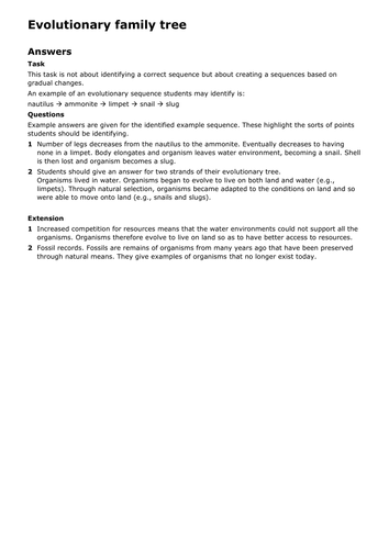 KS3 - Adaptations and Evolution topic | Teaching Resources