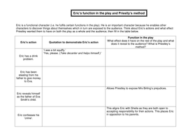 KS3 AN INSPECTOR CALLS - NEW AQA 9-1 GCSE - ACT 3 | Teaching Resources