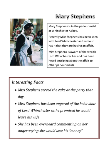 Murder Mystery Activity - Finding Evidence in Text | Teaching Resources