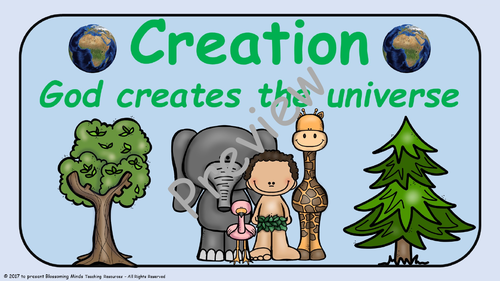 Christian story of creation presentation | Teaching Resources