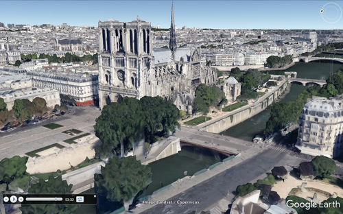 Notre Dame Cathedral with Google Earth Tours | Teaching Resources
