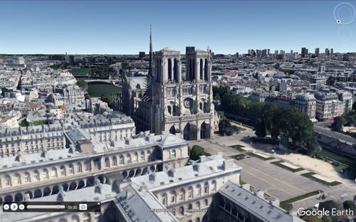 Notre Dame Cathedral with Google Earth Tours | Teaching Resources