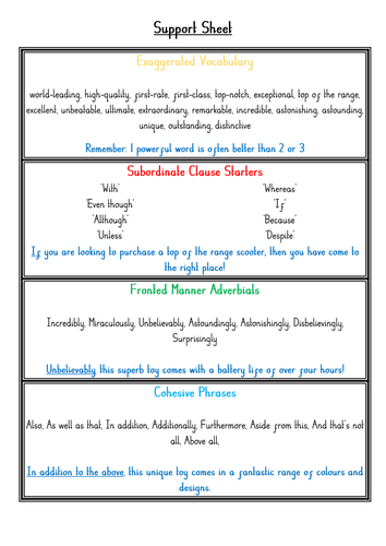 KS2 Advertising Writing Resources - Toy Company Brochures | Teaching ...