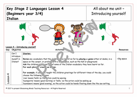 Italian lesson and resources - Introducing yourself/Saying your name ...