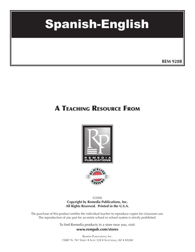 Spanish-English Vocabulary-Building Activities & Flash Cards 1 {Bundle ...