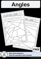 Angles FREEBIE - Sort and Measure | Teaching Resources
