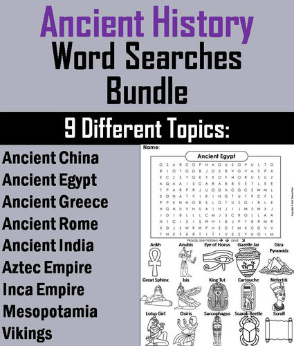 Social Studies Word Search Bundle | Teaching Resources