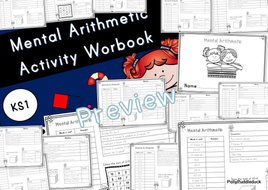 Maths Mental Arithmetic Activity Workbook for KS1 | Teaching Resources