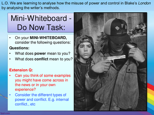 AQA ENGLISH LITERATURE - POWER AND CONFLICT - LONDON | Teaching Resources