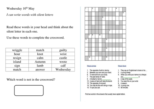 Guided spelling activities for year 3. | Teaching Resources