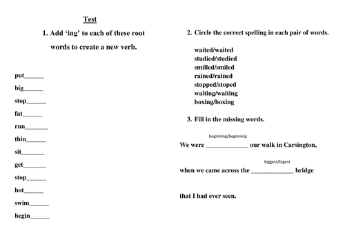 Guided spelling activities for year 3. | Teaching Resources