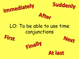 A super time conjunctions ppt and differentiated worksheets! | Teaching ...