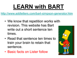 Learn with Bart Simpson's Detention Board | Teaching Resources