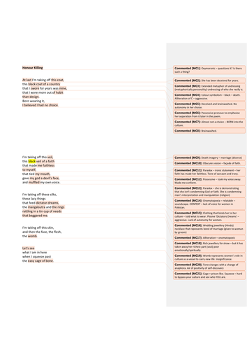 OCR Conflict Poetry Cluster - ALL poems analysed | Teaching Resources