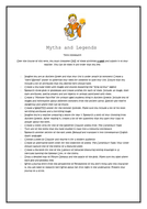 KS3- Years 7/8: Myths & Legends | Teaching Resources