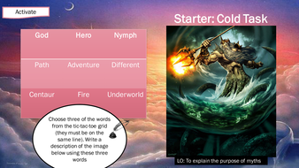 KS3- Years 7/8: Myths & Legends | Teaching Resources