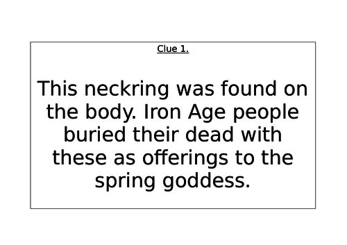 Tollund Man murder mystery | Teaching Resources