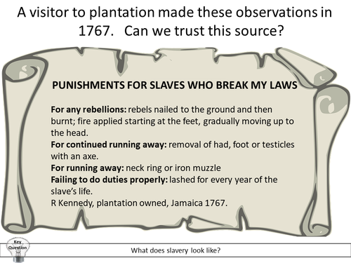 Slave punishments and resistance | Teaching Resources