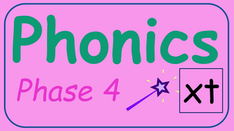 Phonics phase 4 - The 'xt' sound - Consonant blends | Teaching Resources