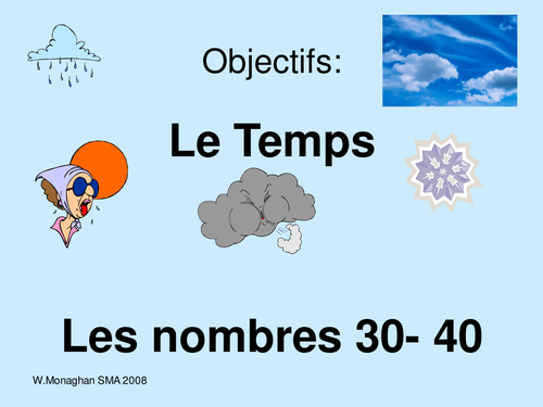 Weather - Le Temps | Teaching Resources