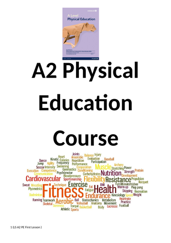 A-level PE (Edexcel Spec 2016) 1st Lesson Presentation and Student ...