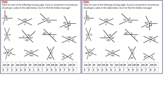 Angles at a Point and Straight Line | Teaching Resources